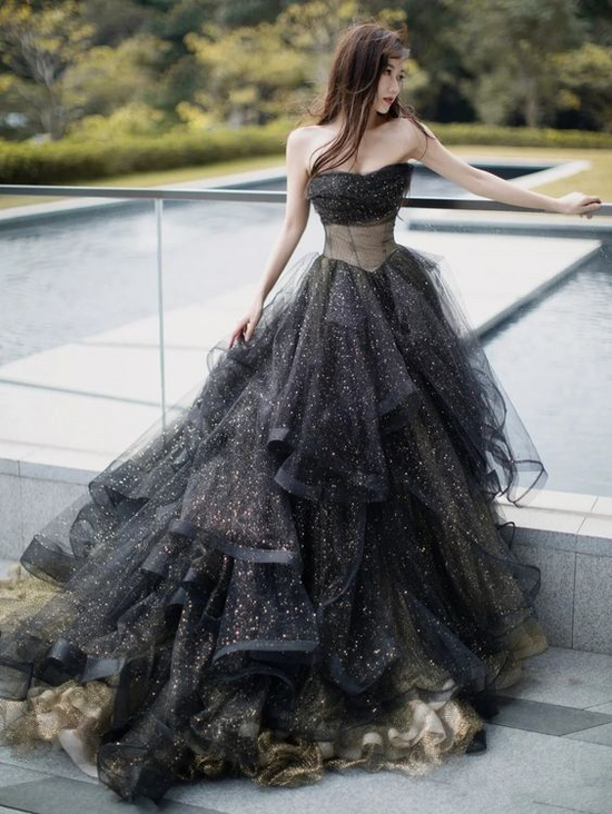 Stunning Long Ball Gown Evening Dresses A Line Prom Gowns fg4080 ...