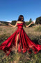 Sexy Spaghetti Straps Red Prom Dress fg3171 – formalgowns