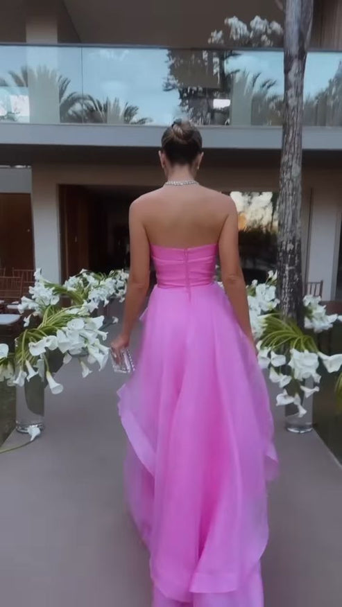 simple pink prom dress,modest evening dresses fg1002 – formalgowns